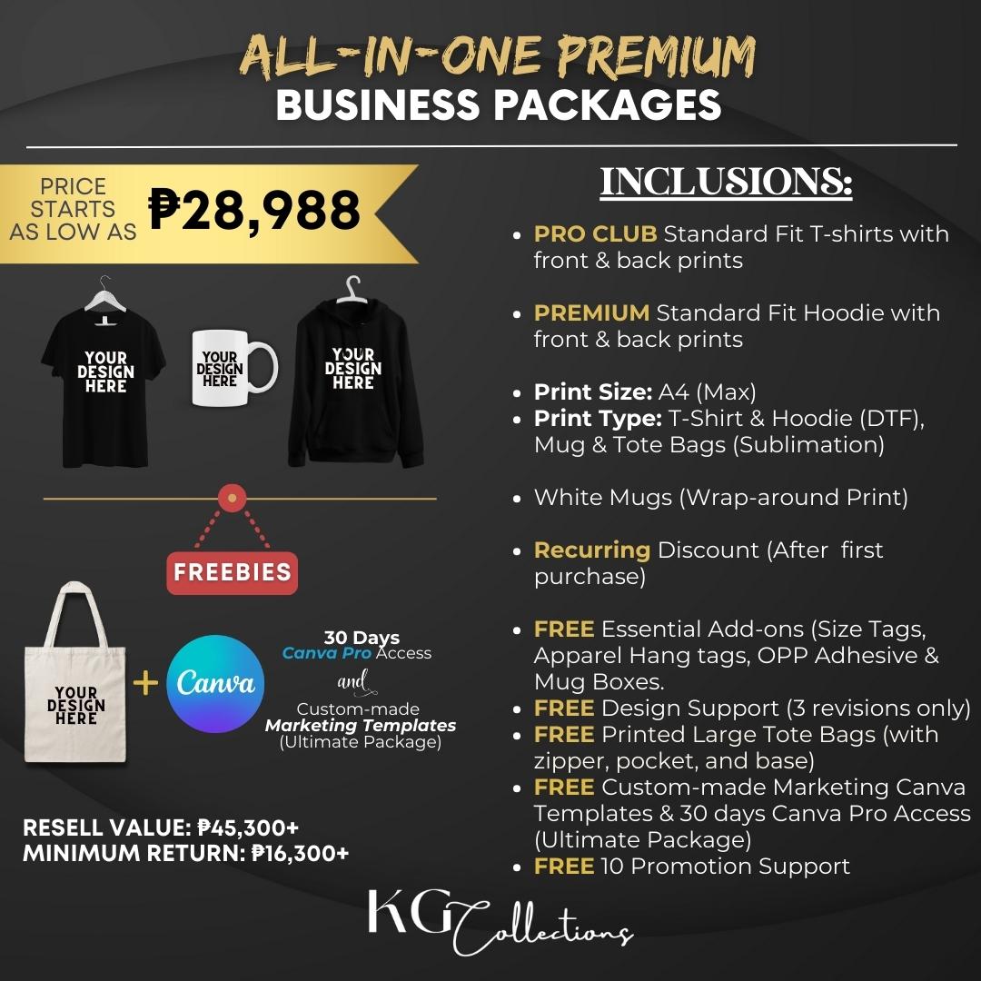 KGC All-in-One Business Packages | Your 3 Best All-in-One Merch ...
